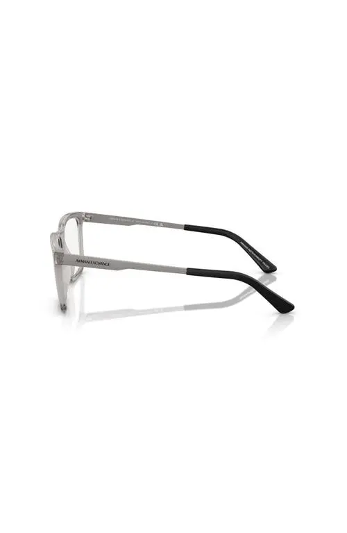 Armani Exchange 55mm Rectangle Optical Glasses - Grey
