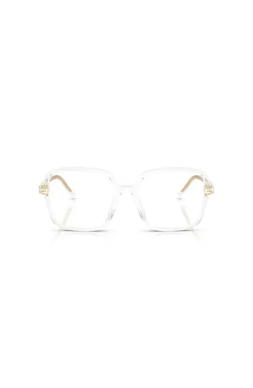 Dolce & Gabbana 53mm Square Optical Glasses - Transparent