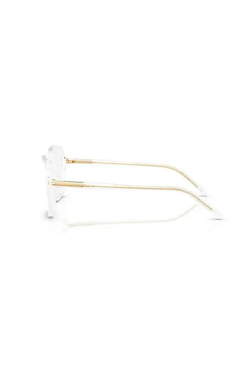 Dolce & Gabbana 53mm Square Optical Glasses - Transparent