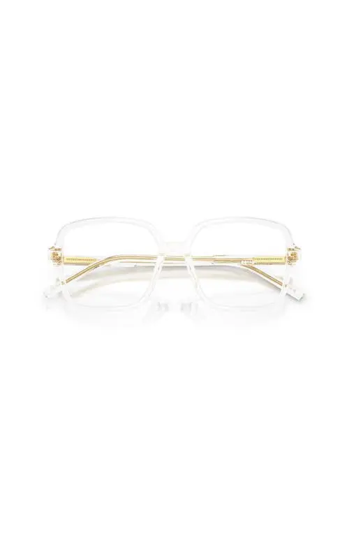 Dolce & Gabbana 53mm Square Optical Glasses - Transparent