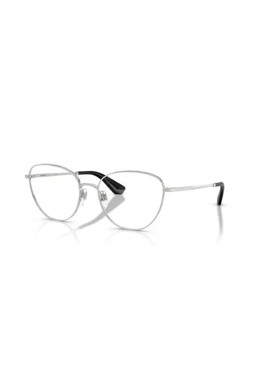 Burberry 54mm Cat Eye Optical Glasses - Silver