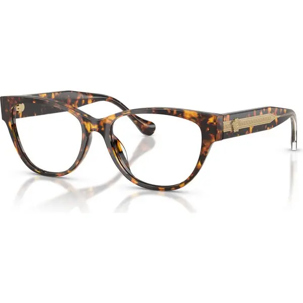 Versace 54mm Cat Eye Optical Glasses - Tortoise