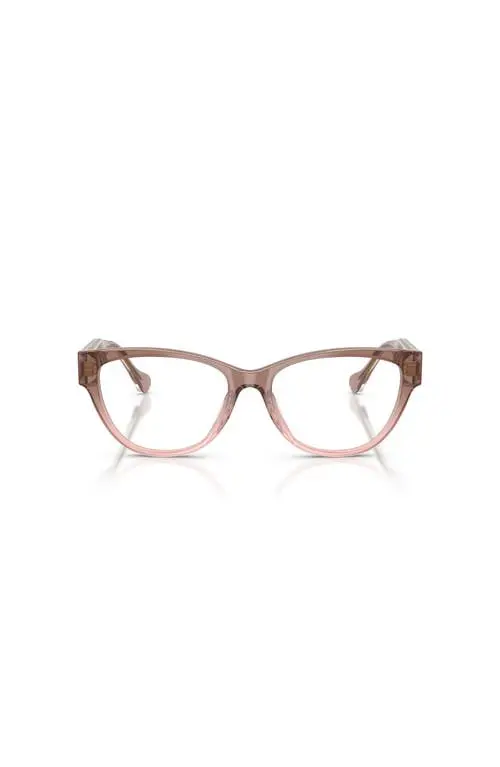 Versace 54mm Cat Eye Optical Glasses - Tortoise