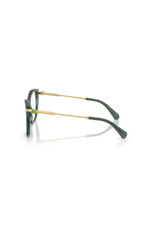SWAROVSKI Cat Eye Optical Glasses - Green