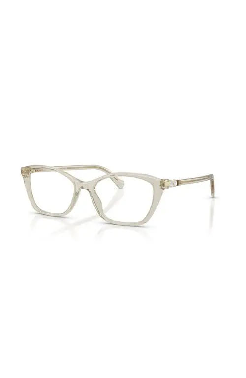 SWAROVSKI 54mm Rectangle Optical Glasses - Beige