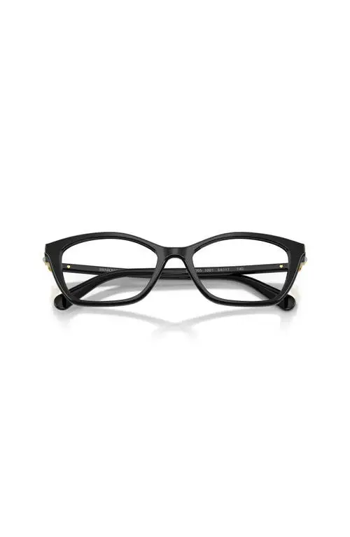 SWAROVSKI Rectangle Optical Glasses - Black