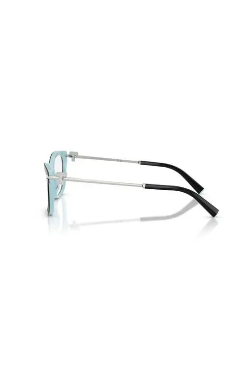 Tiffany & Co. 55mm Rectangle Optical Glasses - Black