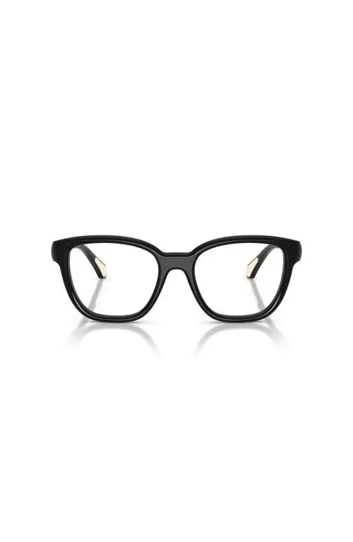 Moncler 53mm Rectangle Optical Glasses - Black