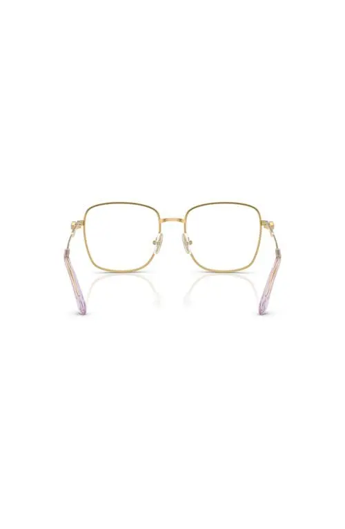 SWAROVSKI 53mm Square Optical Glasses - Gold