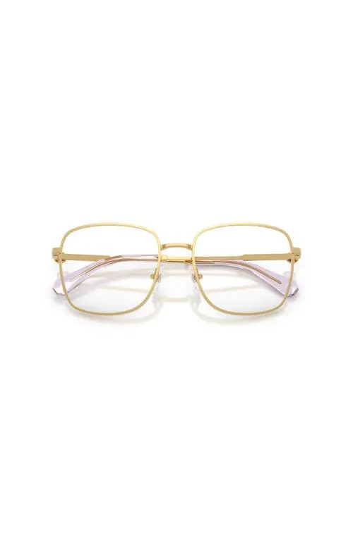 SWAROVSKI 53mm Square Optical Glasses - Gold