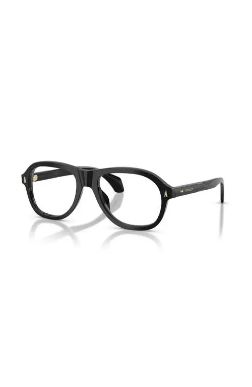 Moncler 53mm Rectangle Optical Glasses - Black