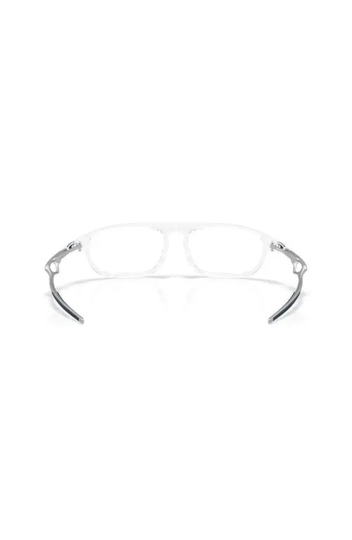 Oakley 53mm Rectangle Optical Glasses - Transparent