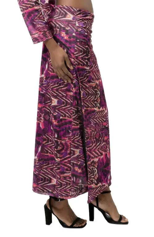 AREA STARS Lee Midi Jersey Skirt