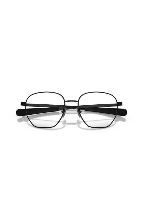 Moncler 53mm Oval Optical Glasses - Black