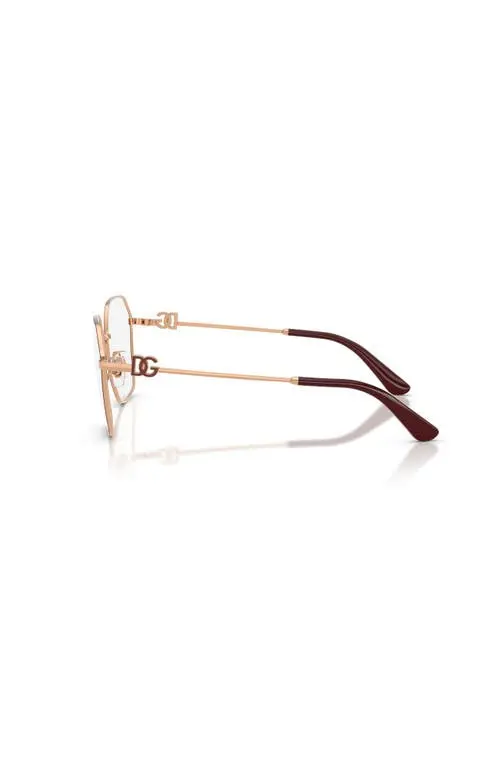 Dolce & Gabbana 56mm Phantos Optical Glasses - Copper