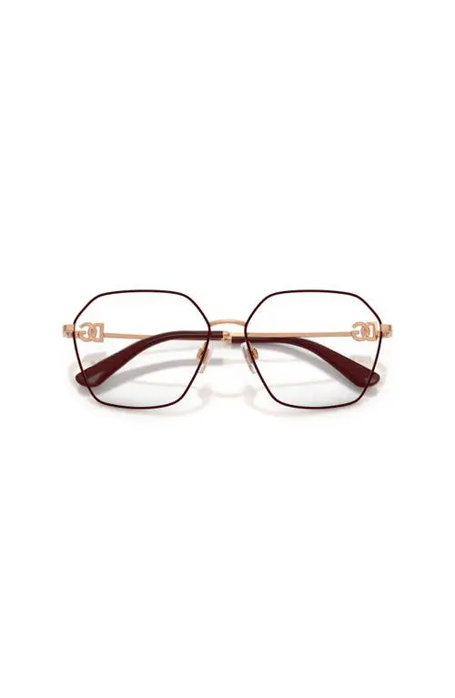 Dolce & Gabbana 56mm Phantos Optical Glasses - Copper
