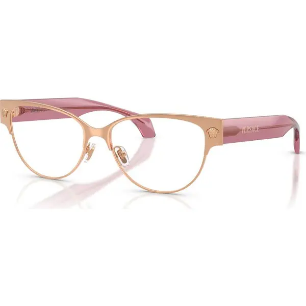 Versace 53mm Cat Eye Optical Glasses - Pink