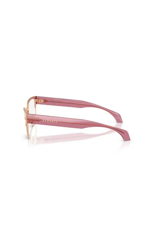Versace 53mm Cat Eye Optical Glasses - Pink