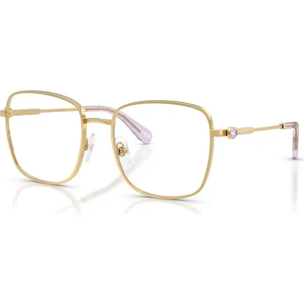 SWAROVSKI 55mm Square Optical Glasses - Gold