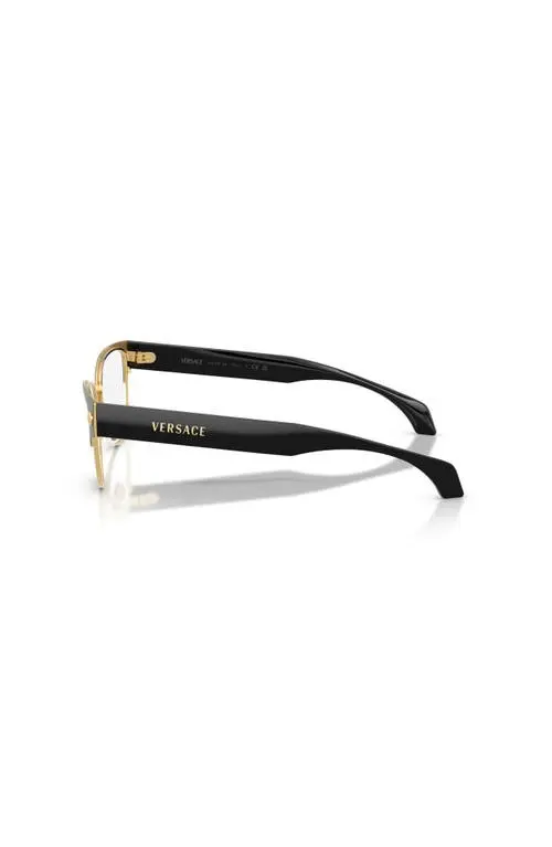 Versace 53mm Cat Eye Optical Glasses - Black