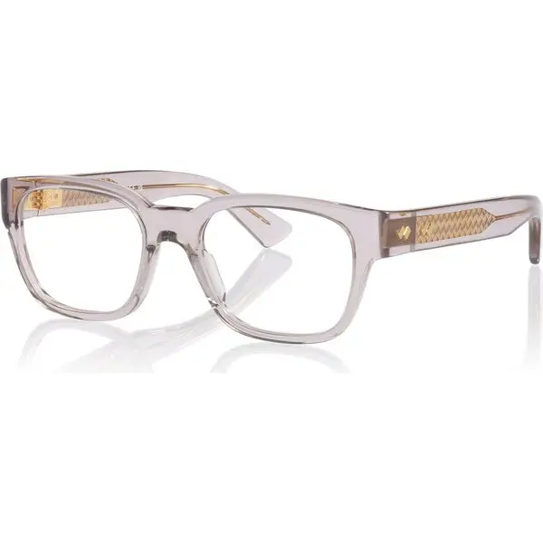 Bottega Veneta 52mm Rectangle Optical Glasses - Grey