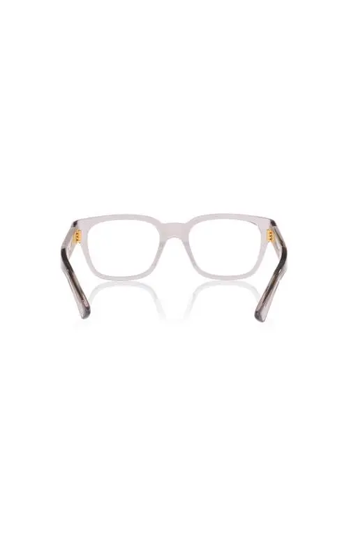 Bottega Veneta 52mm Rectangle Optical Glasses - Grey