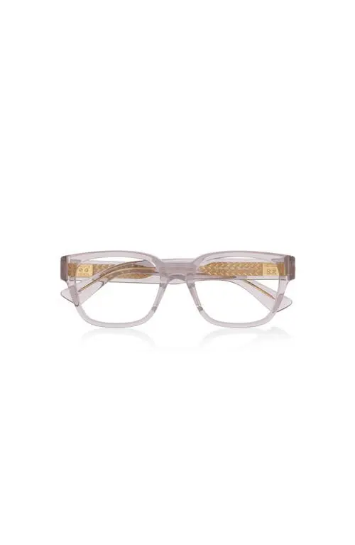 Bottega Veneta 52mm Rectangle Optical Glasses - Grey