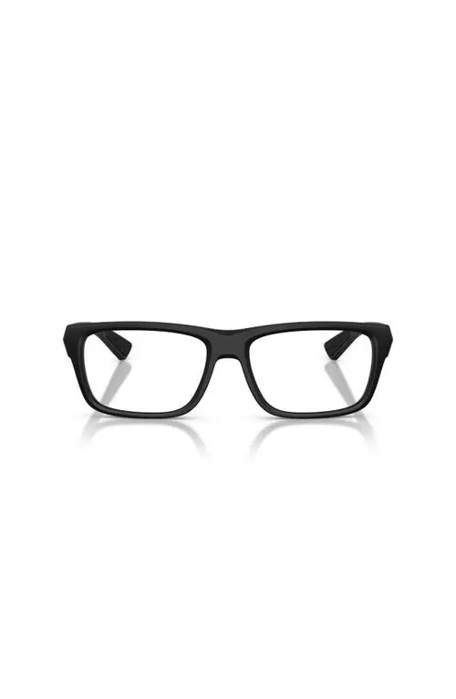 Prada 54mm Rectangle Optical Glasses - Black