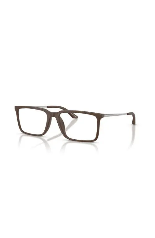 Armani Exchange 54mm Square Optical Glasses - Brown