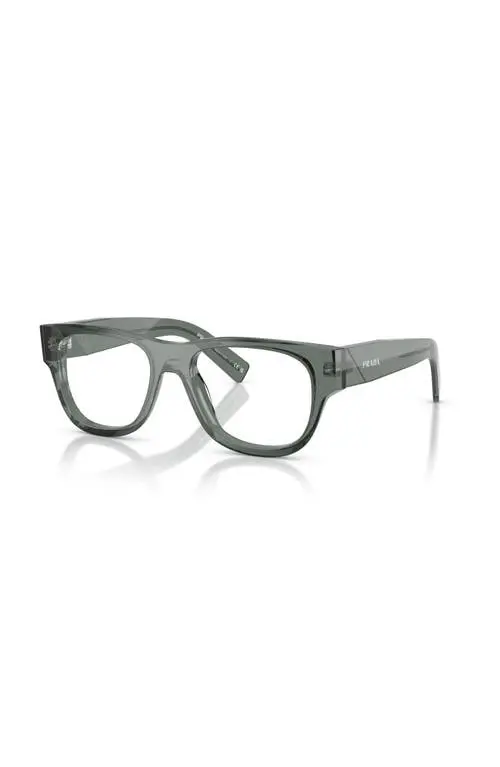 Prada 53mm Square Optical Glasses - Grey