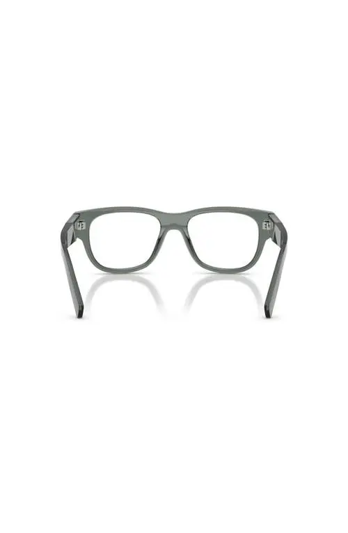 Prada 53mm Square Optical Glasses - Grey
