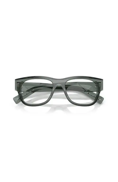 Prada 53mm Square Optical Glasses - Grey