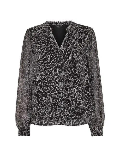 Whistles Dragonfly Print Long Sleeve Blouse
