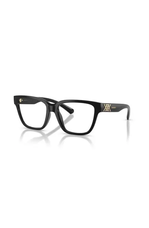 Burberry 52mm Square Optical Glasses - Black