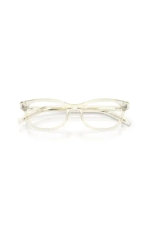 Prada 52mm Oval Optical Glasses - Brown