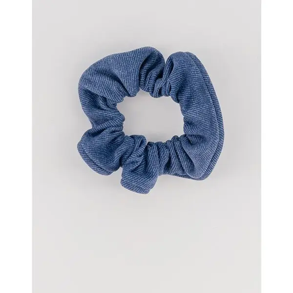 Alexandre De Paris Allure Denim Scrunchie - Blue