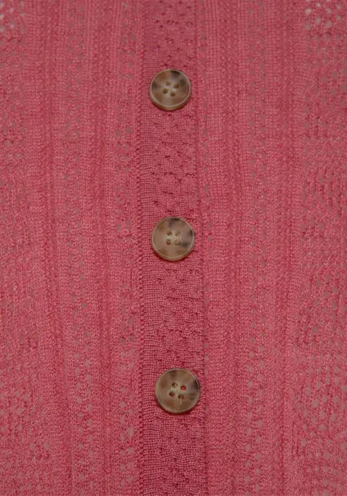 LASCANA Short Sleeve Open Knit Top