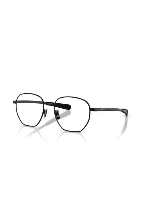Moncler 51mm Oval Optical Glasses - Black
