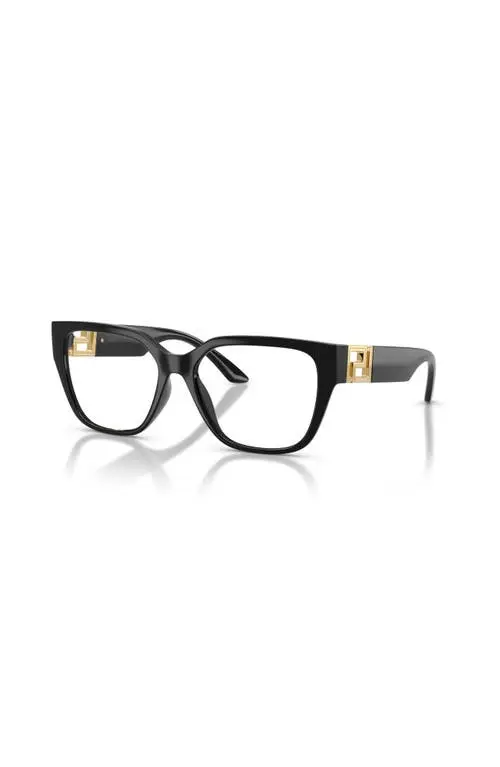 Versace 52mm Square Optical Glasses - Black