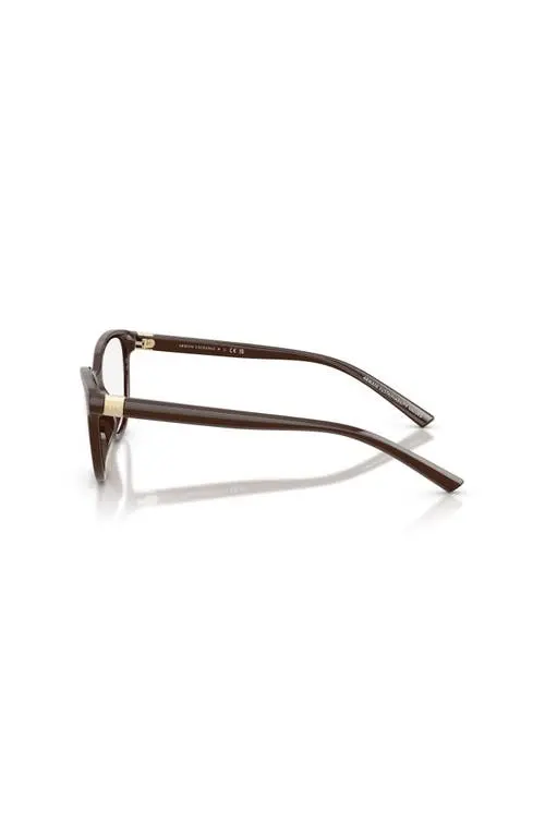 Armani Exchange Cat Eye Full Rim Eyeglasses - Brown