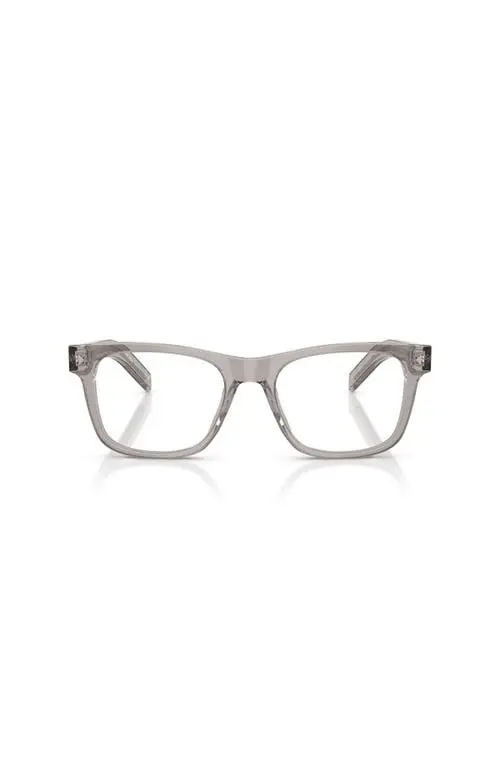 Prada 54mm Rectangle Optical Glasses - Grey