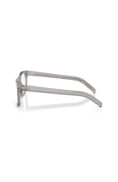Prada 54mm Rectangle Optical Glasses - Grey