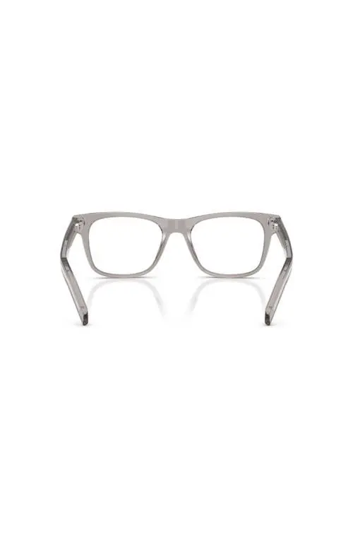 Prada 54mm Rectangle Optical Glasses - Grey