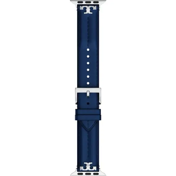 Tory Burch Kira Leather Apple Watch® Band - Navy