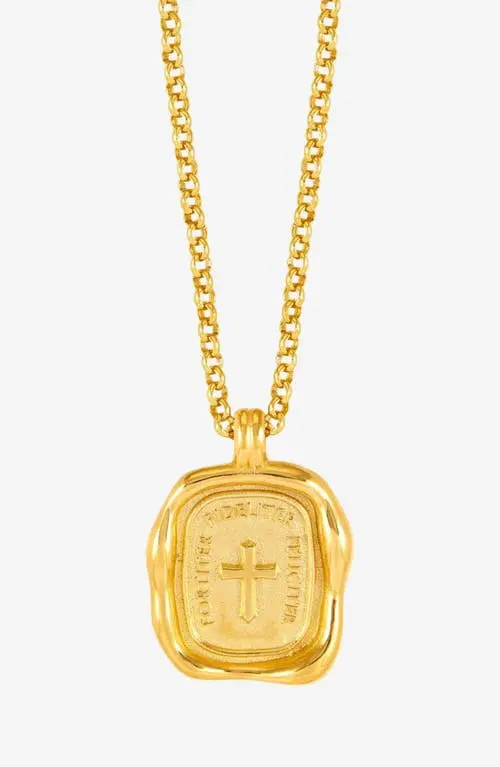 DOWER & HALL Success Talisman Necklace - Yellow Gold Vermeil