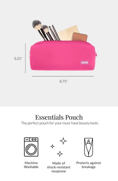 KUSSHI Essentials Cosmetics Pouch - Navy/khaki