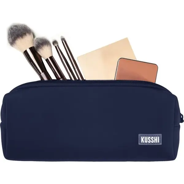 KUSSHI Essentials Cosmetics Pouch - Navy/khaki