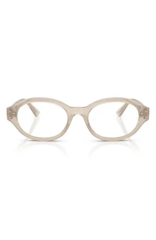 Ray-ban 52mm Oval Optical Glasses - White