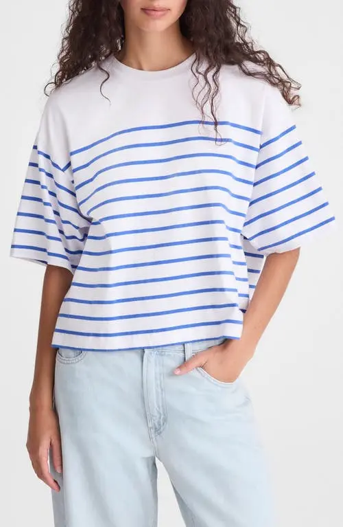 Madewell Boxy Crop Jersey T-shirt - Retro Blue
