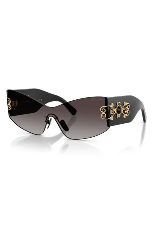 Dolce & Gabbana 142mm Cat-eye Sunglasses - Black/grey Gradient
